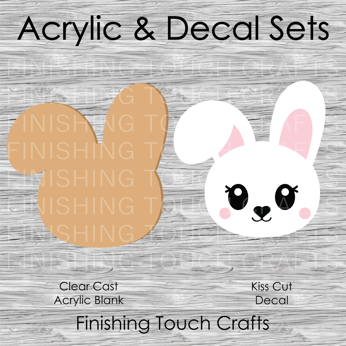 Bunny Face White – Finishing Touch Crafts, LLC