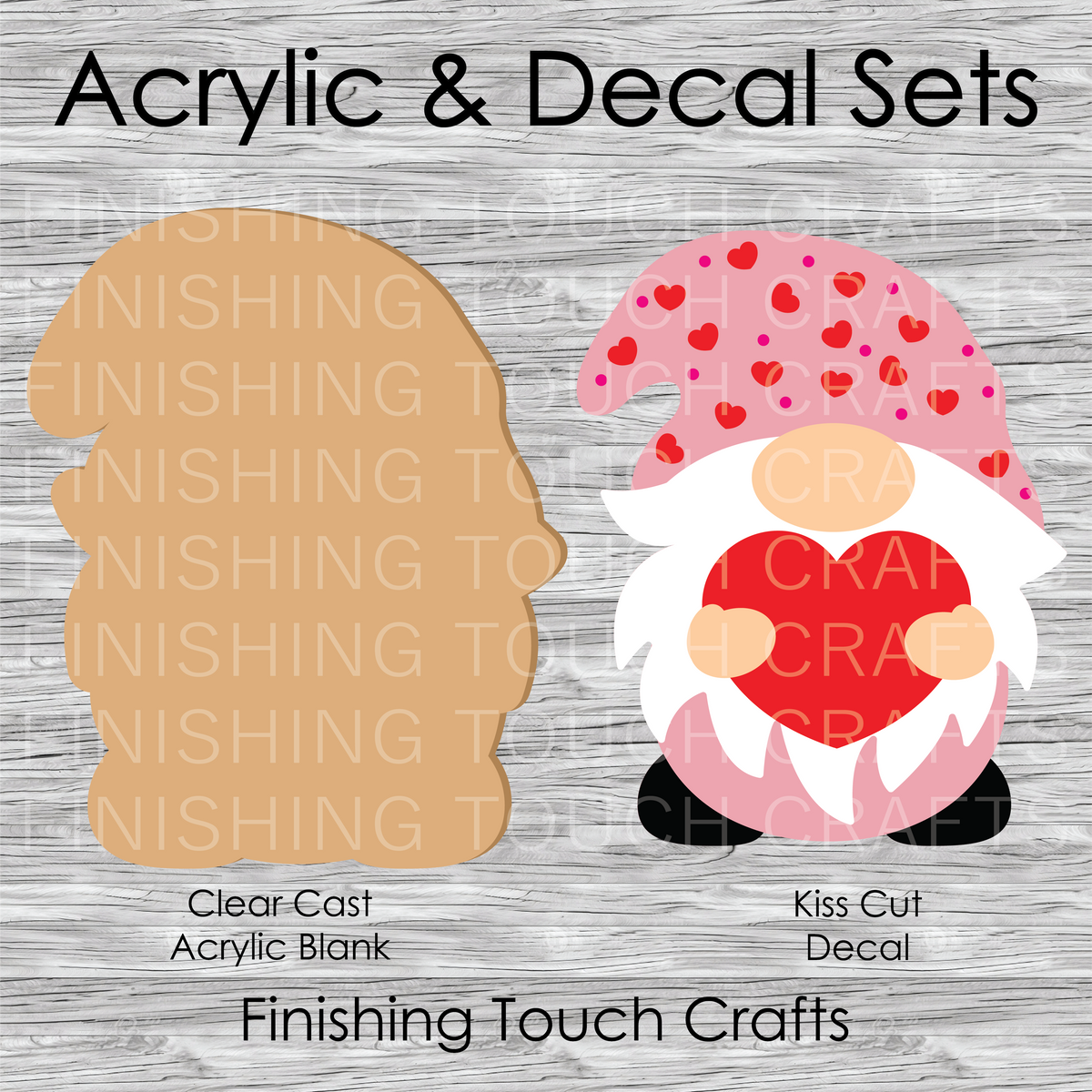 Valentine Gnome – Finishing Touch Crafts, LLC