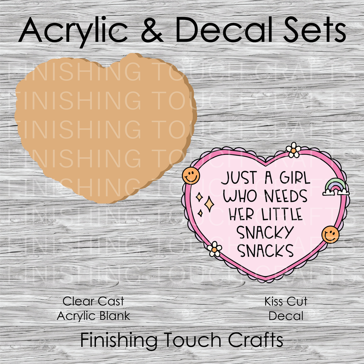 Girl Snackity Snacks – Finishing Touch Crafts, LLC