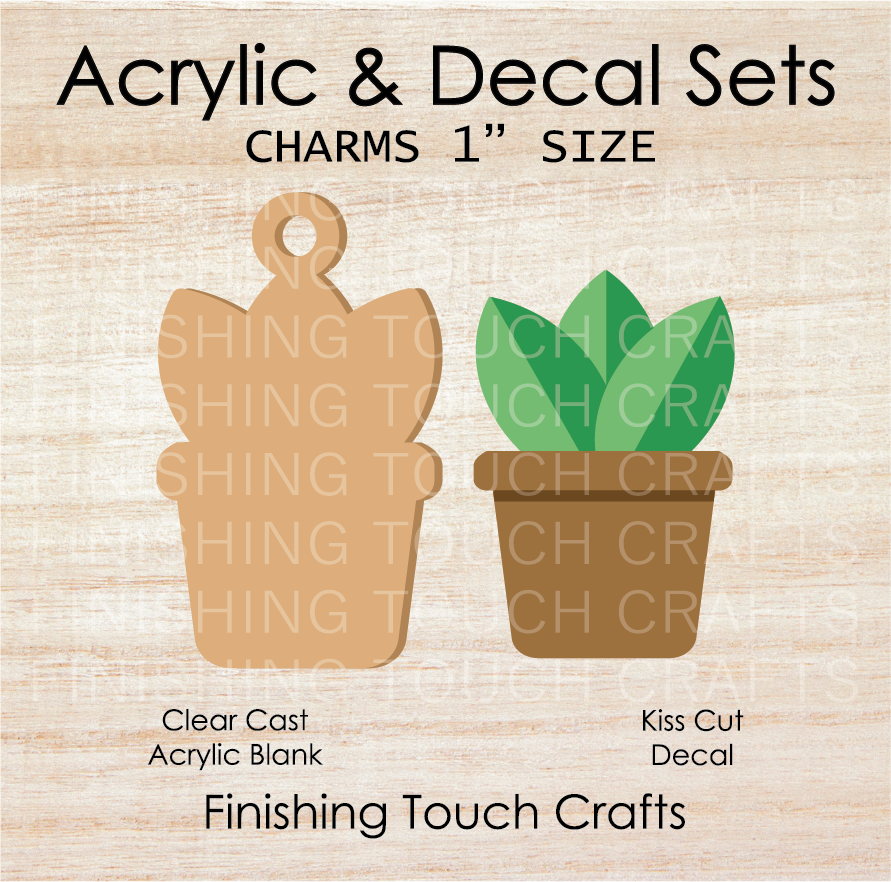 Potted Plant Charm Set of 4 – Finishing Touch Crafts, LLC