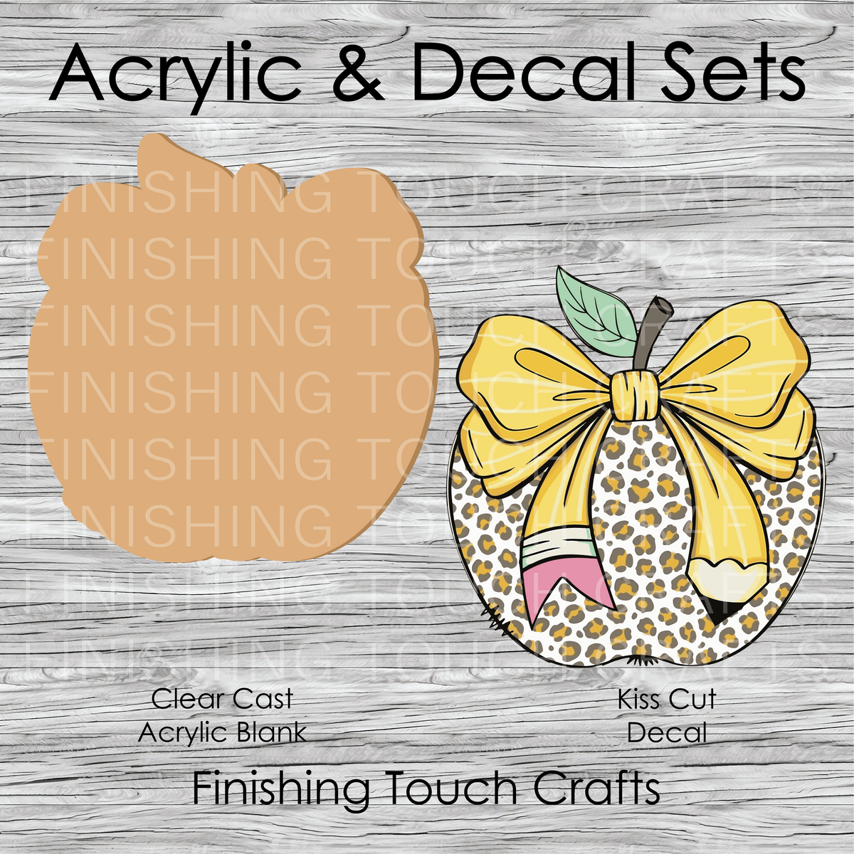 Cheetah Print Apple – Finishing Touch Crafts, LLC