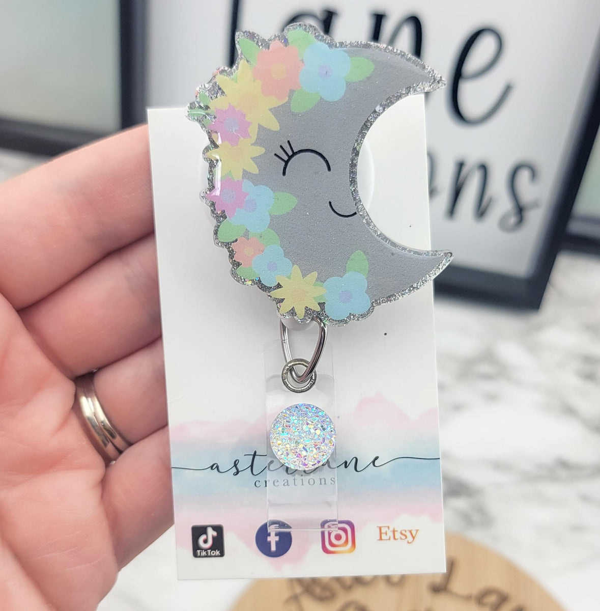 Floral Moon – Finishing Touch Crafts, LLC