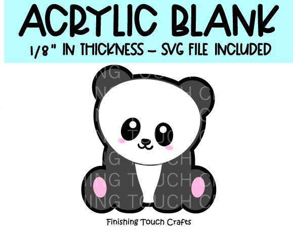 Sitting Panda – Finishing Touch Crafts, LLC