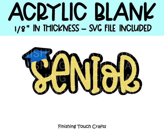 Senior Word Curls – Finishing Touch Crafts, LLC