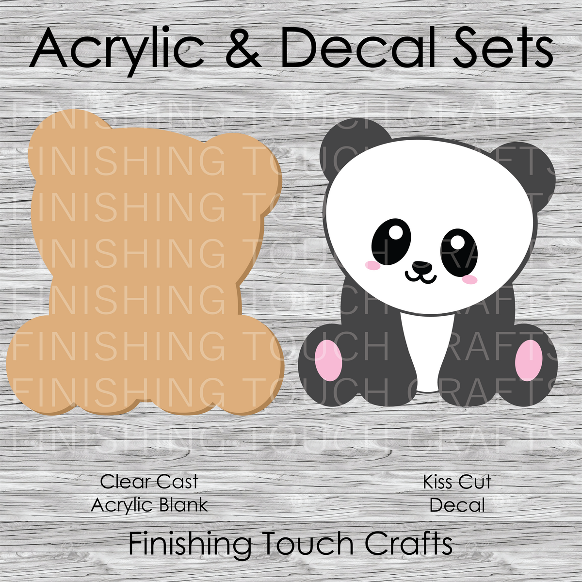 Sitting Panda – Finishing Touch Crafts, LLC