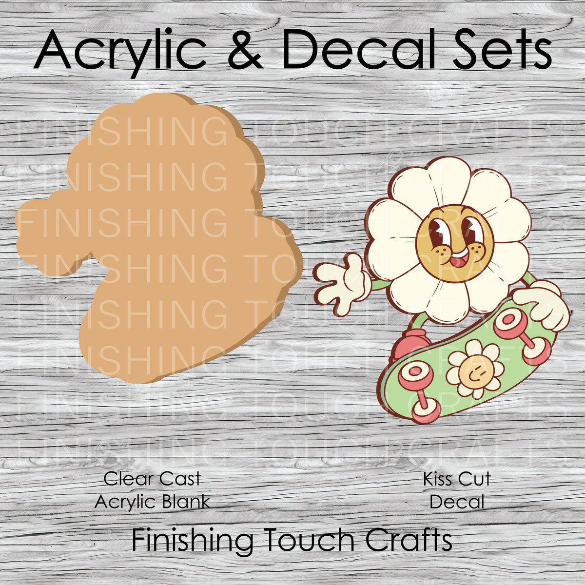 Skateboarding Daisy – Finishing Touch Crafts, LLC
