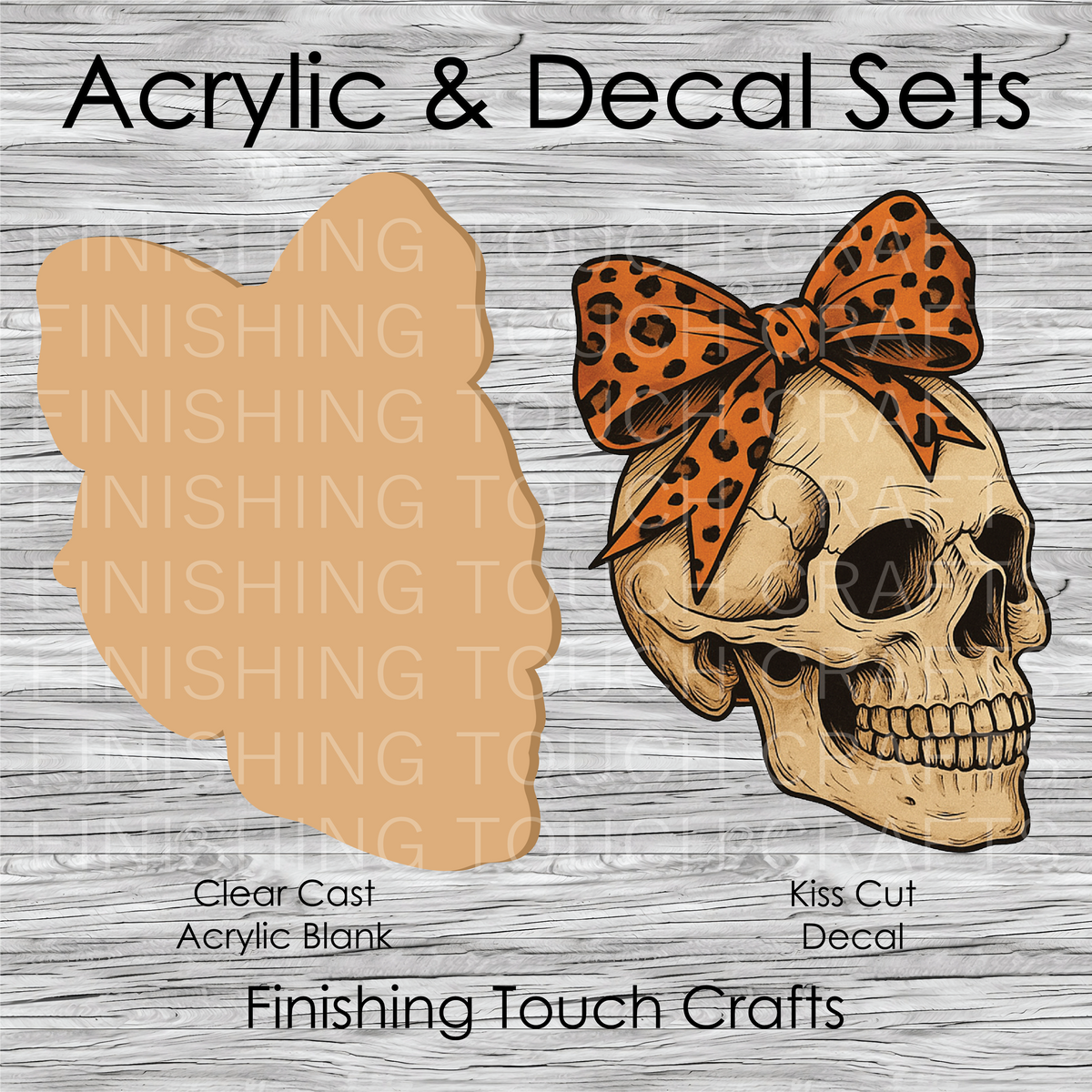 Skull Bow – Finishing Touch Crafts, LLC
