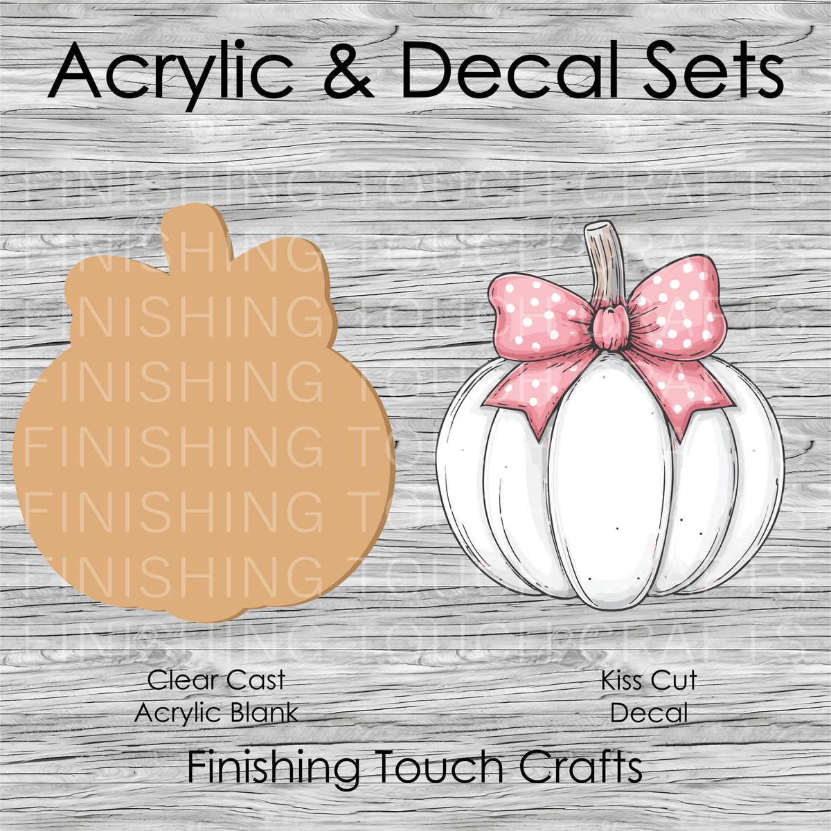 White Pumpkin Bow – Finishing Touch Crafts, LLC