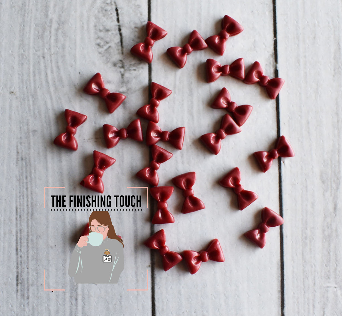 Wine Micro Bows - 10 count – Finishing Touch Crafts, LLC